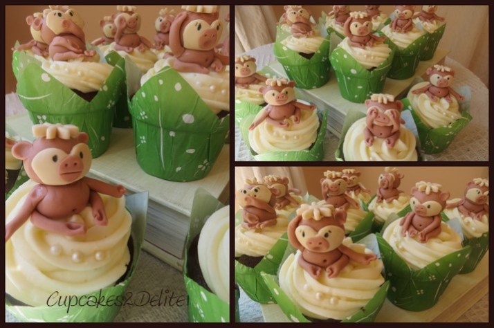 Sugarpaste Monkeys | cupcakes2delite