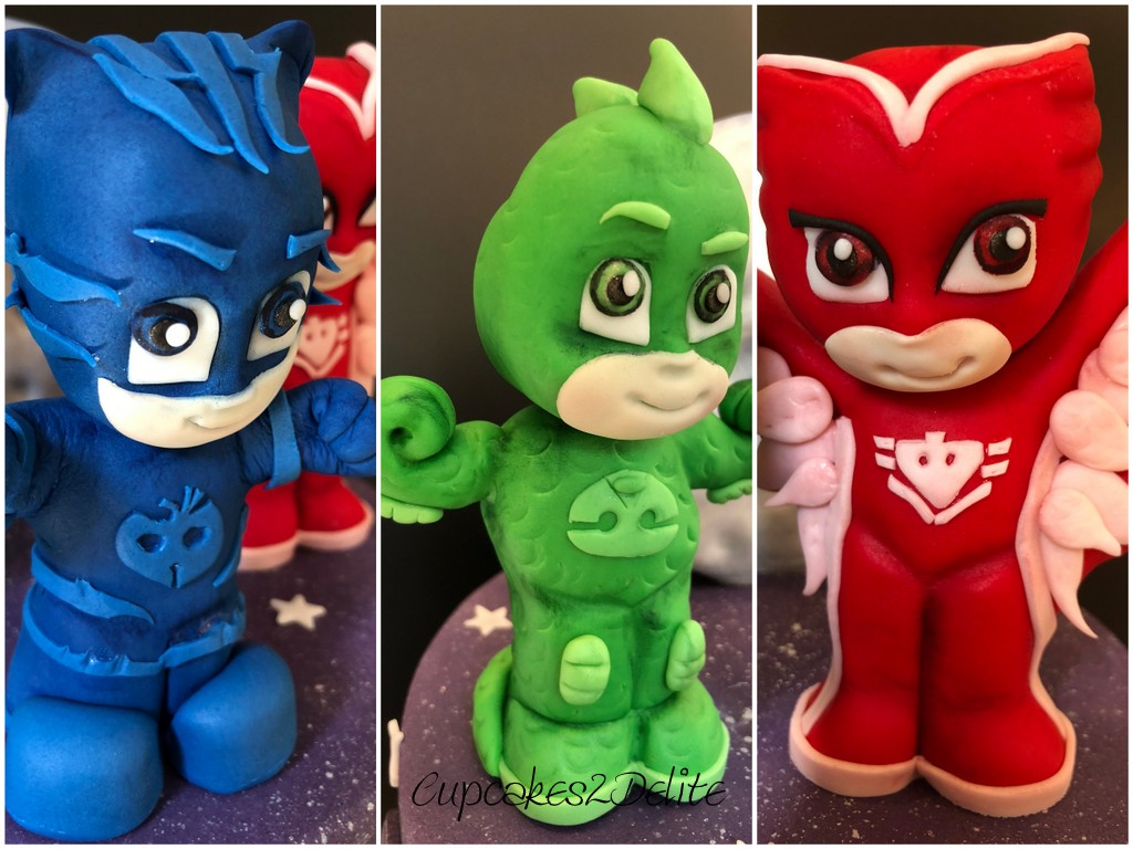 PJ Masks Cake for Christopher and Erin | cupcakes2delite