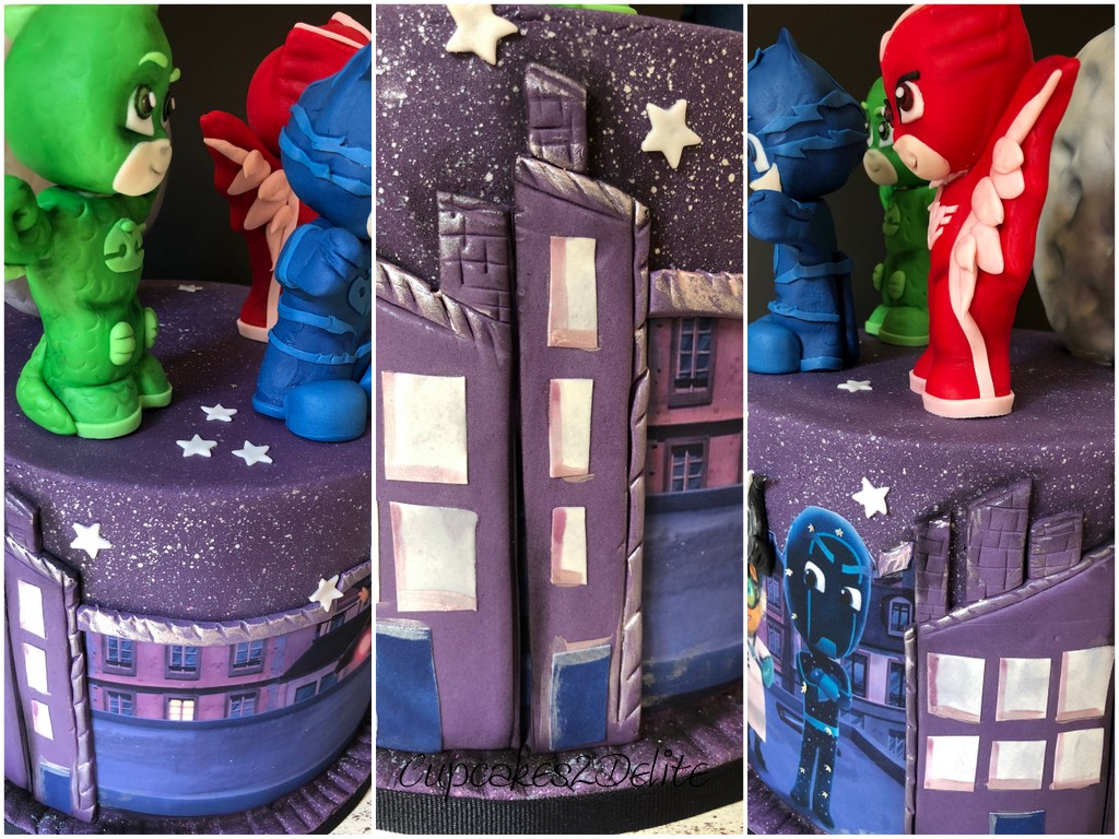 PJ Masks Cake for Christopher and Erin | cupcakes2delite